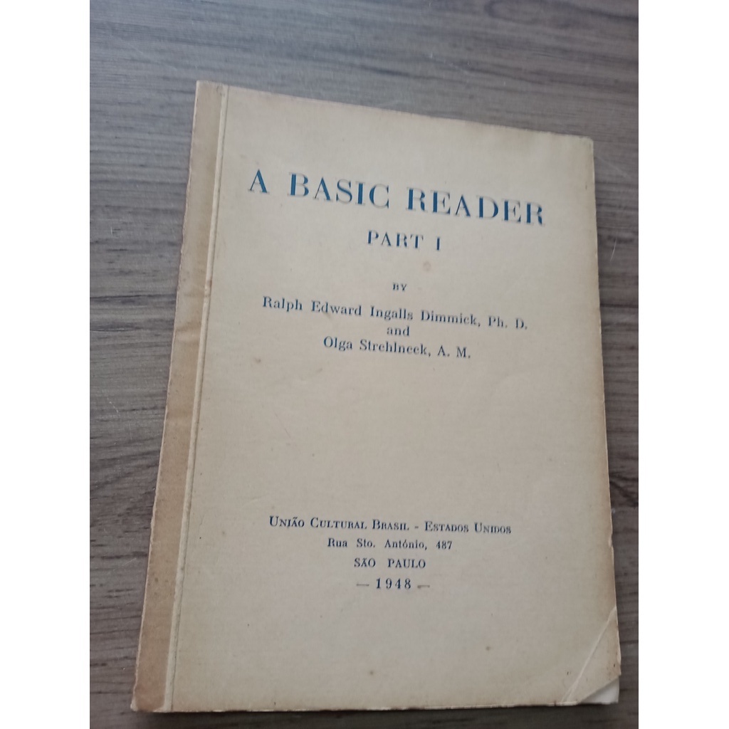 LIVRO DE INGLES A BASIC READER PART 1 - ANO 1948 | Shopee Brasil
