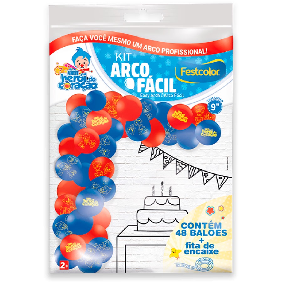 Kit Arco Fácil - Um Herói do Coração - 1 unidade - Festcolor - Rizzo ...