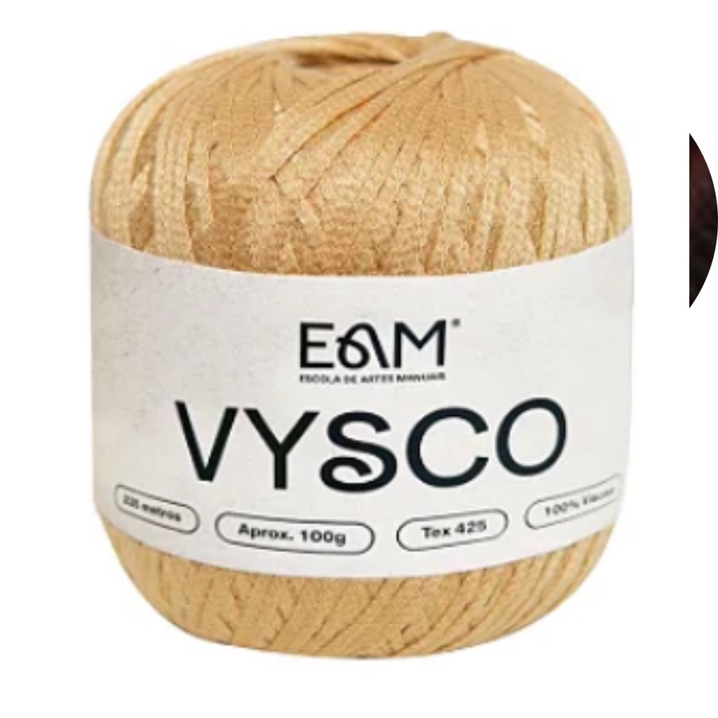 Fio Vysco Anne Galante 100% Viscose - 003 - Areia | Shopee Brasil