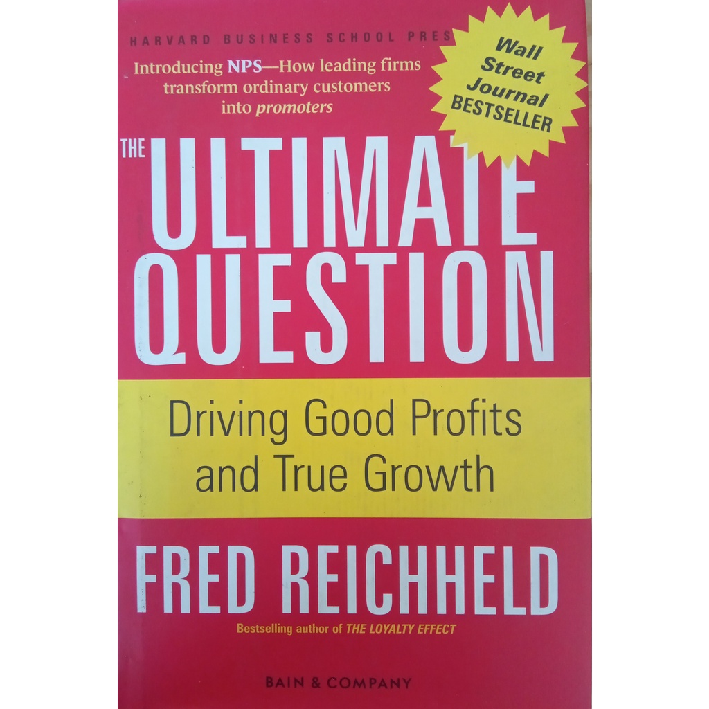 LIVRO, THE ULTIMATE QUESTION, FRED REICHHELD | Shopee Brasil