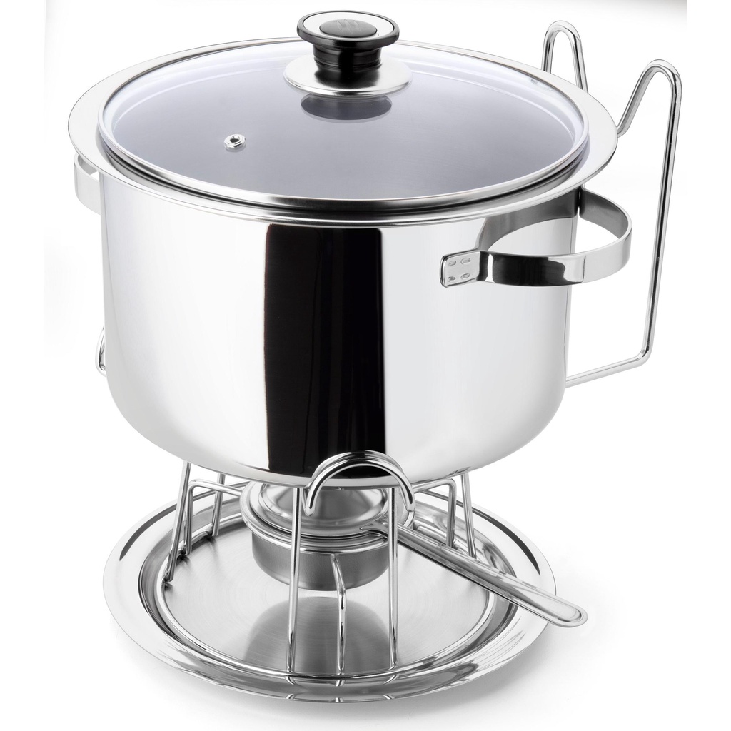 Rechaud Inox Banho Maria Bowl Embutido Buffet 6 peças 5,8 Litros Alta ...