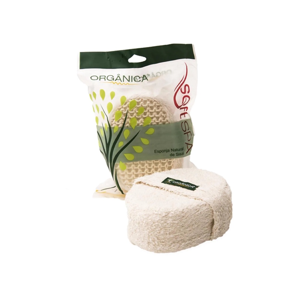 Esponja Bucha de Banho em Sisal Atoalhada | Shopee Brasil