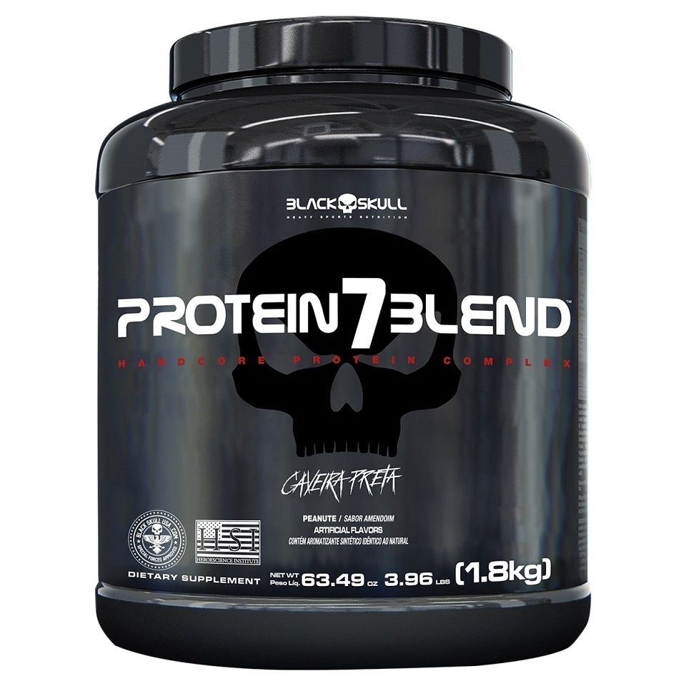 Protein 7 Blend Pote (1,8kg) - Sabor: Amendoim | Shopee Brasil