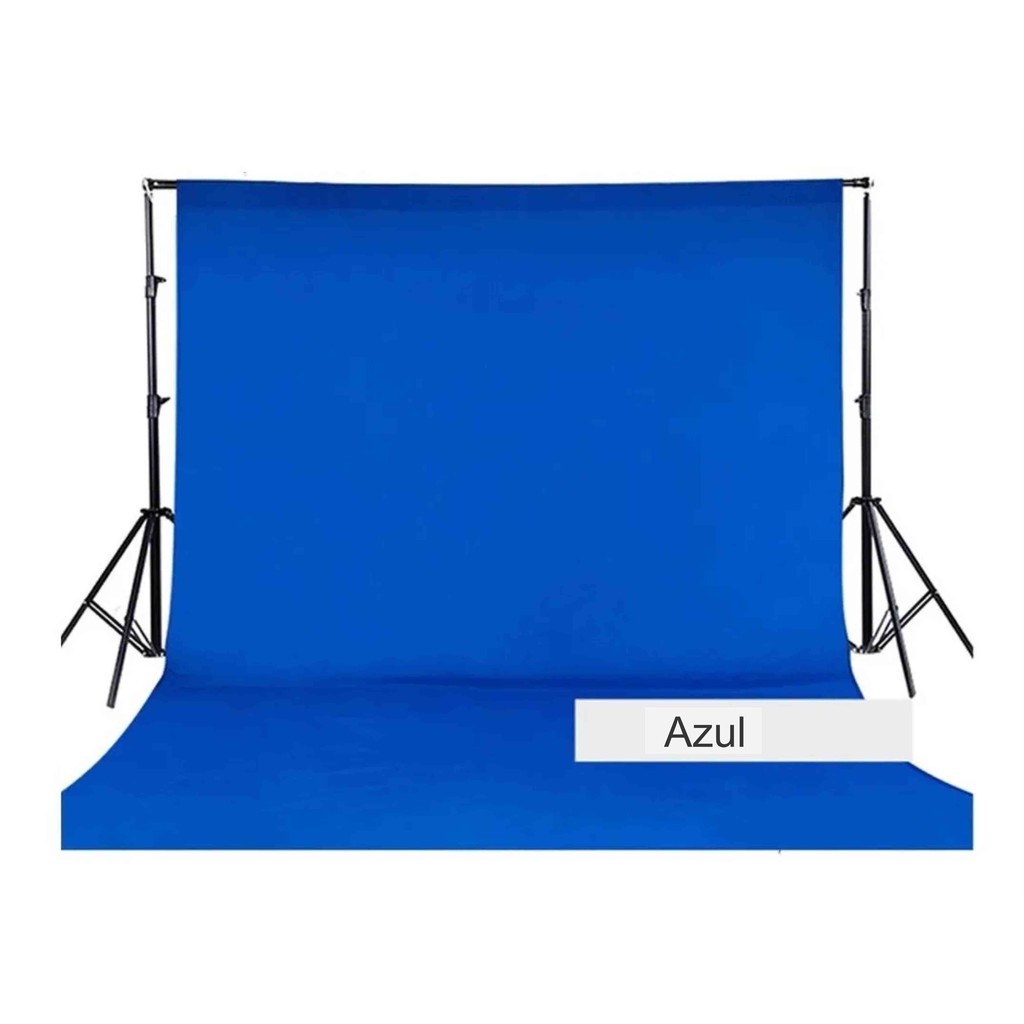 Tecido Chroma Key Fundo infinito You tuber Azul Gravação 1m X 1,80m ...