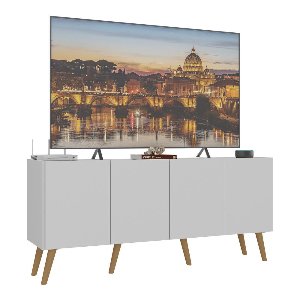 Rack Retrô para TV até 50 Polegadas com 4 Portas Multimóveis MP1071 | Shopee Brasil
