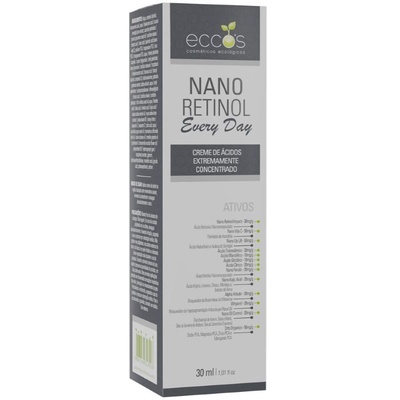 NANO RETINOL EVERY DAY 30ML DIÁRIO NOTURNO CLAREADOR ECCOS | Shopee Brasil