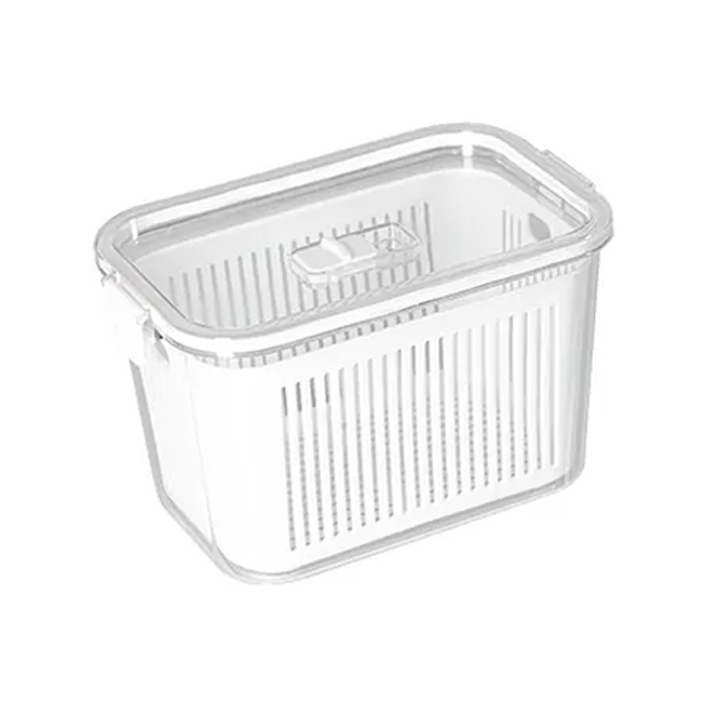 Pote Hermético Slim Com Cesto E Tampa Com Travas 1780ml Branco Código ...