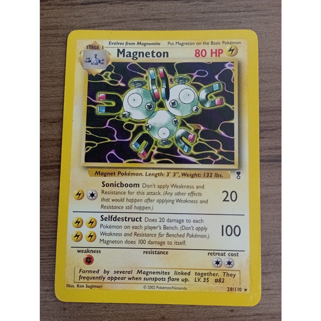 CARD POKEMON MAGNETON - 28/110 - LEGENDARY COLLECTION - ORIGINAL ...