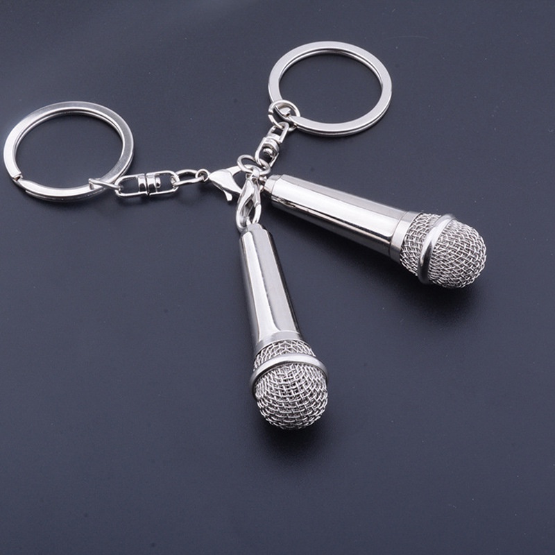 Chaveiro Criativo De Microfone Metal Simples Porta-Chaves Homem Moda ...