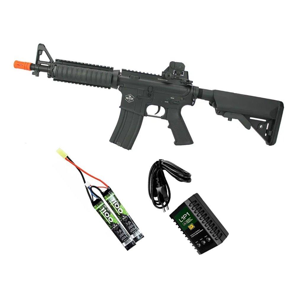 Rifle Airsoft AEG M4A1 SB FullMetal FM-04+Carregador+Bateria | Shopee ...