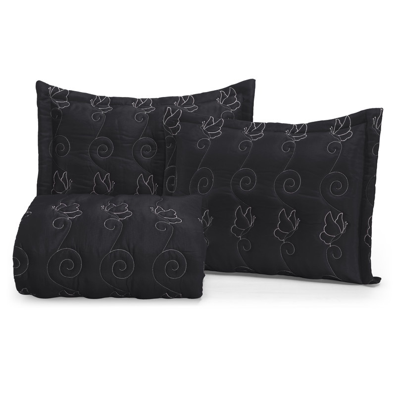 Forro de cama Eva Casal 3 Peças Bordado Cama imperdível | Shopee Brasil