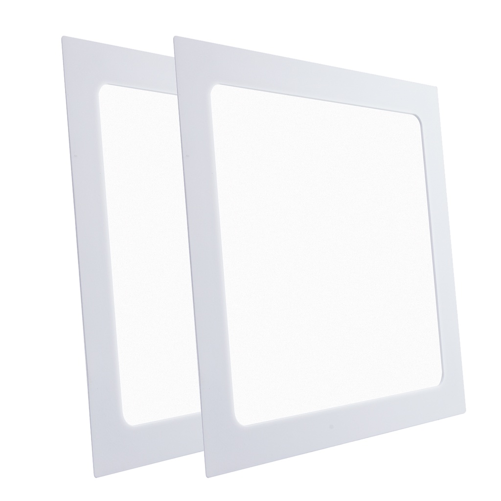 Kit 2 Painel Plafon Led Embutir Quadrado Ultra Slim Downlight Branco Frio | Shopee Brasil