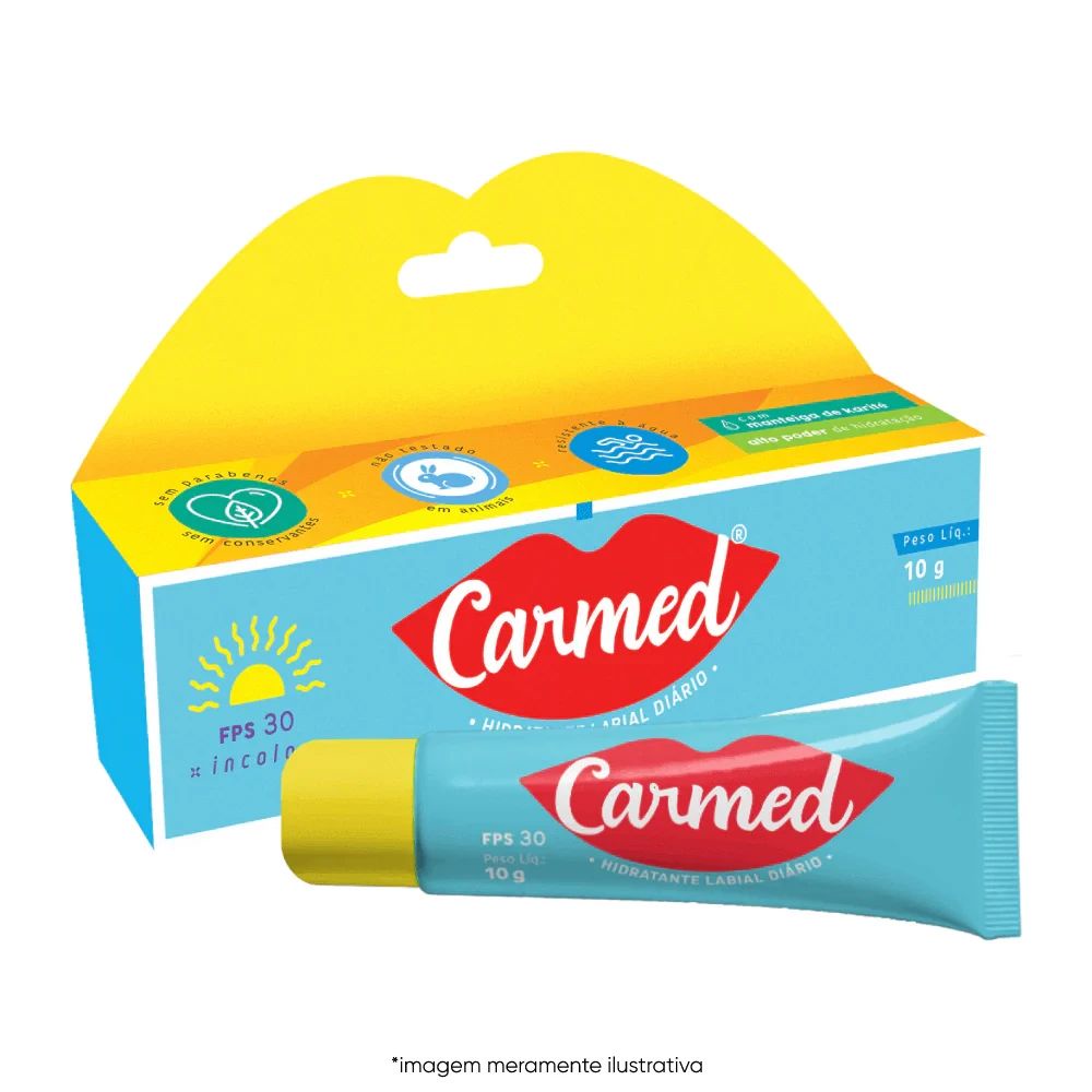 Carmed Protetor Labial Fps 30 de 10g | Shopee Brasil