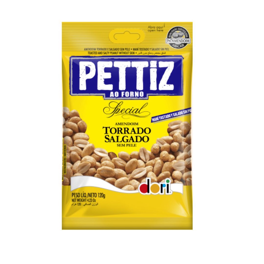 Kit 5 Pettiz Special Amendoim Torrado e Salgado Sem Pele | Shopee Brasil