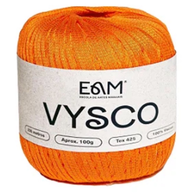 Fio Vysco Anne Galante 100% Viscose - 009 - Laranja | Shopee Brasil