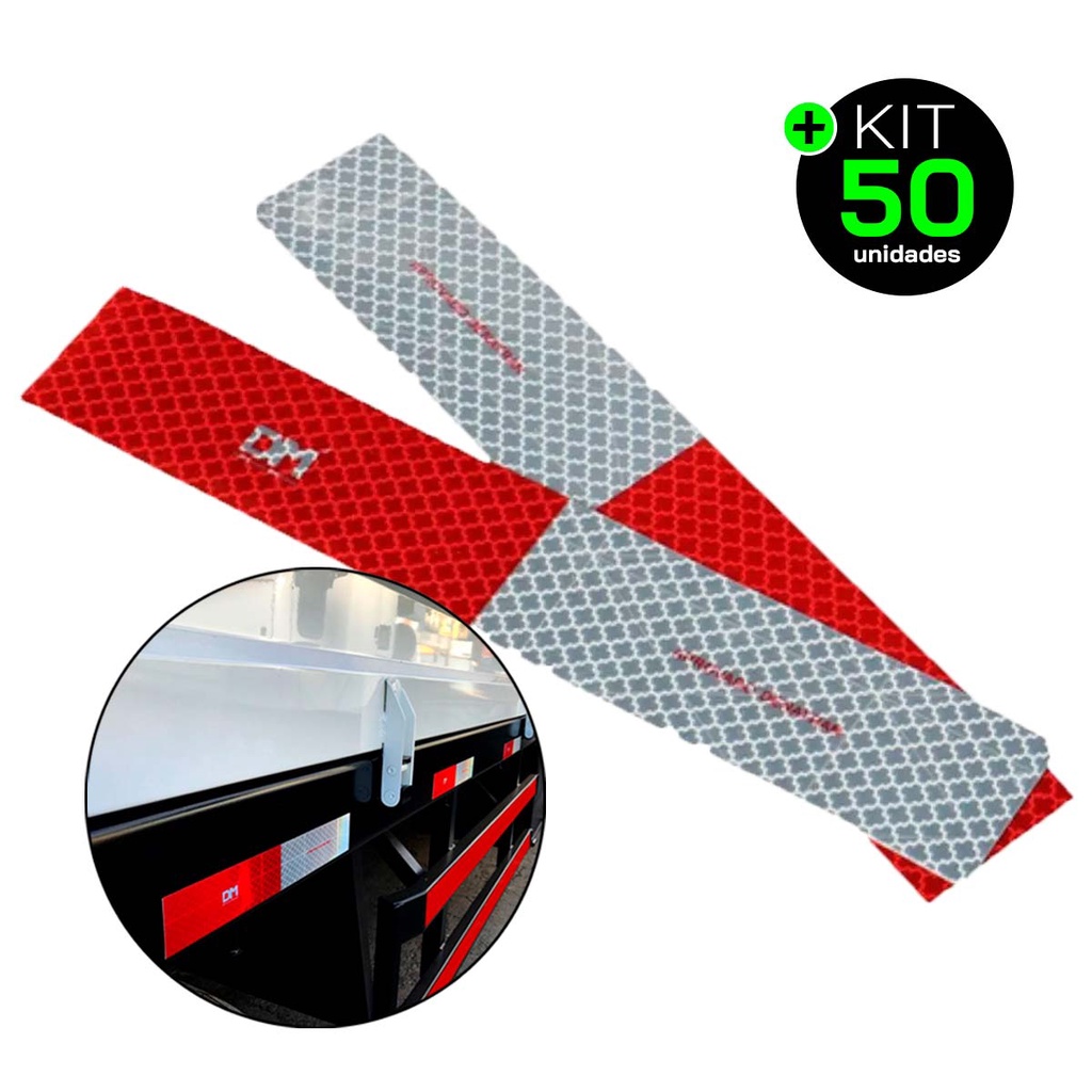 50un Faixa Refletiva para Caminhão Carreta DM Direito Esquerdo | Shopee Brasil