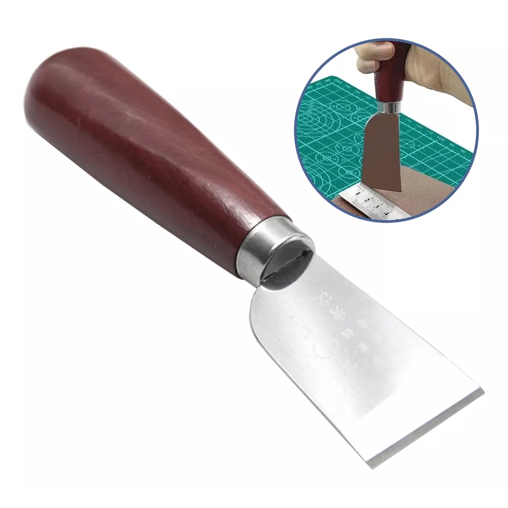 Faca Cortar Couro Japonesa Chanfra Desbaste Artesanato 35mm | Shopee Brasil