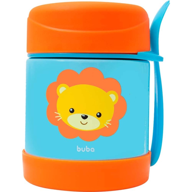 Pote Térmico Inox Animal Fun 320ml - Leão - Buba | Shopee Brasil