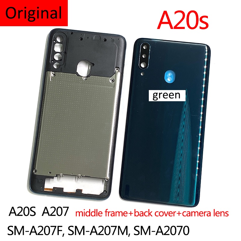 Para Samsung Galaxy A20s A207 A207F A207M Carcaça Estrutura Média ...