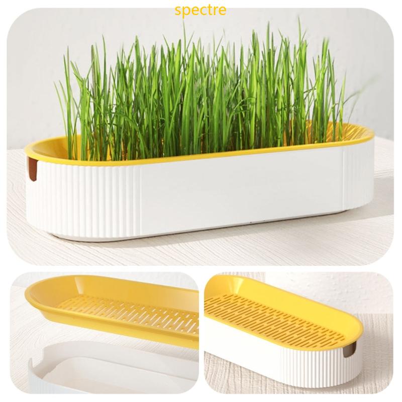 Spepe Hydroponics Cat Grass Box Pet Sprouting Jarro De Brotação Prato ...