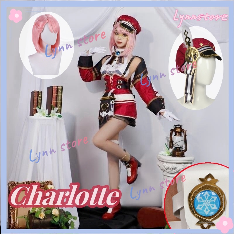 Jogo Charlotte Cosplay Genshin Fantasia De Impacto Carnaval Anime ...