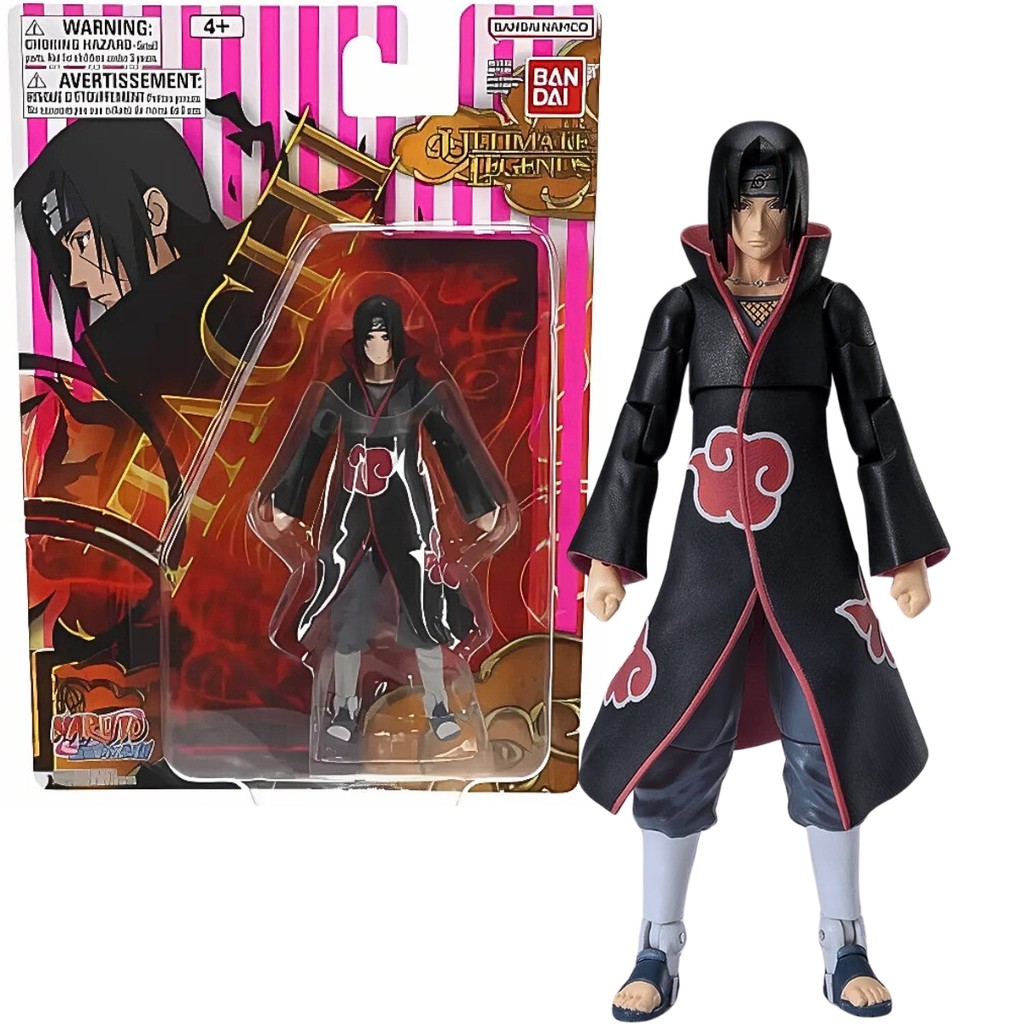 Boneco Naruto ITACHI ARTICULADO BANDAI 12CM-F0136-4C FUN | Shopee Brasil