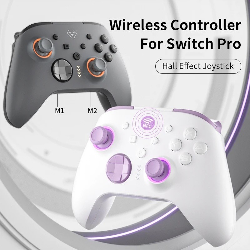 Aolion Wireless Bluetooth Vibrating Game Controller HD Vibration NFC ...