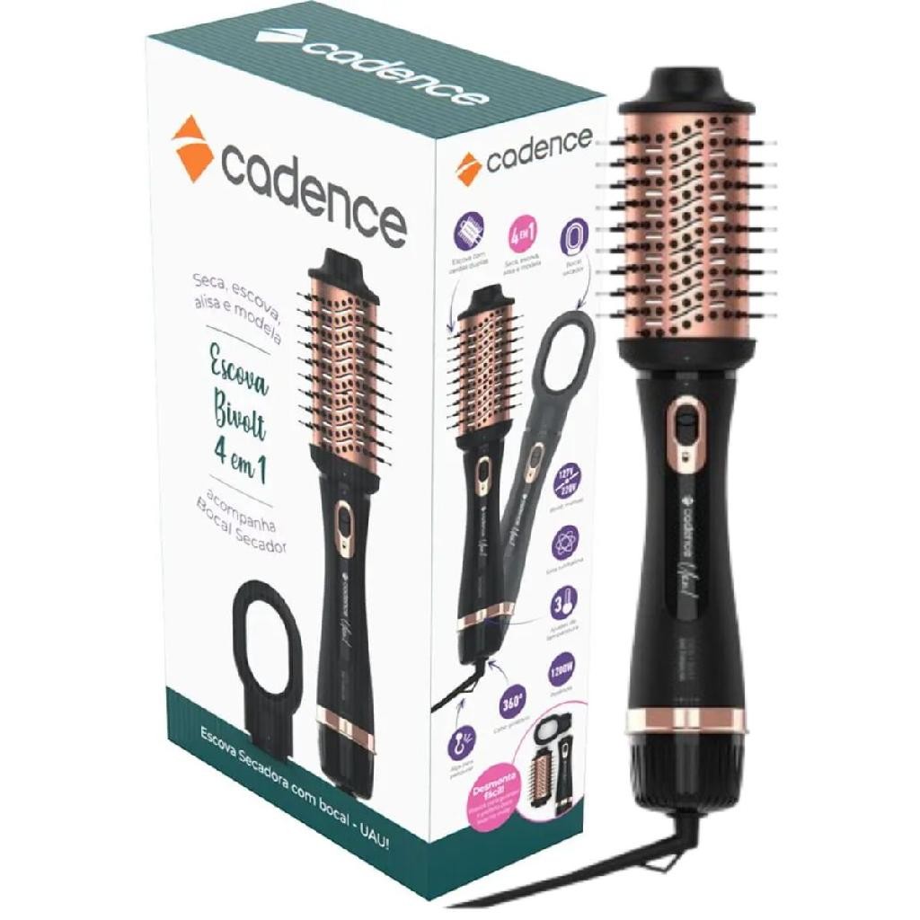Escova Secadora ESC800 Cadence UAU 4 em 1 - Bivolt Chaveado. | Shopee ...