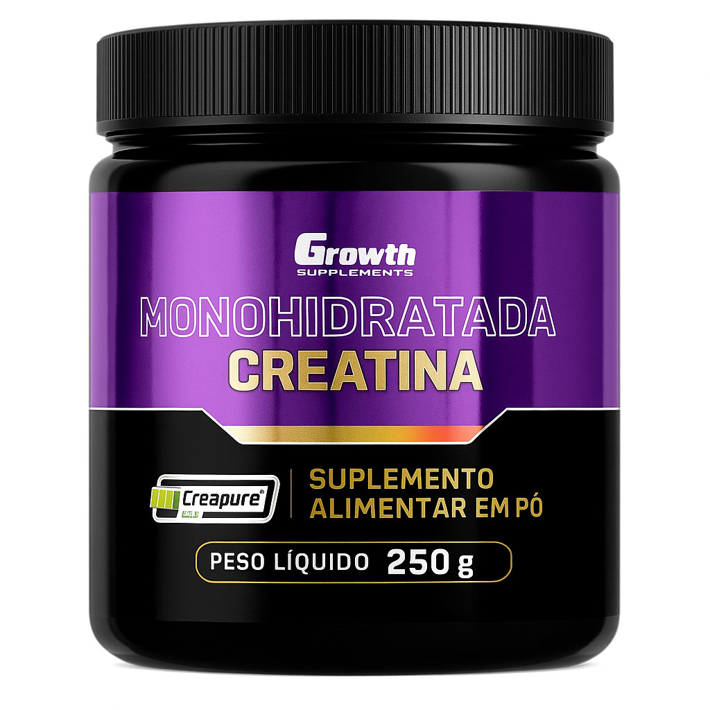 Creatina Growth Creapure 250g – Força, Saúde Muscular e Alta ...