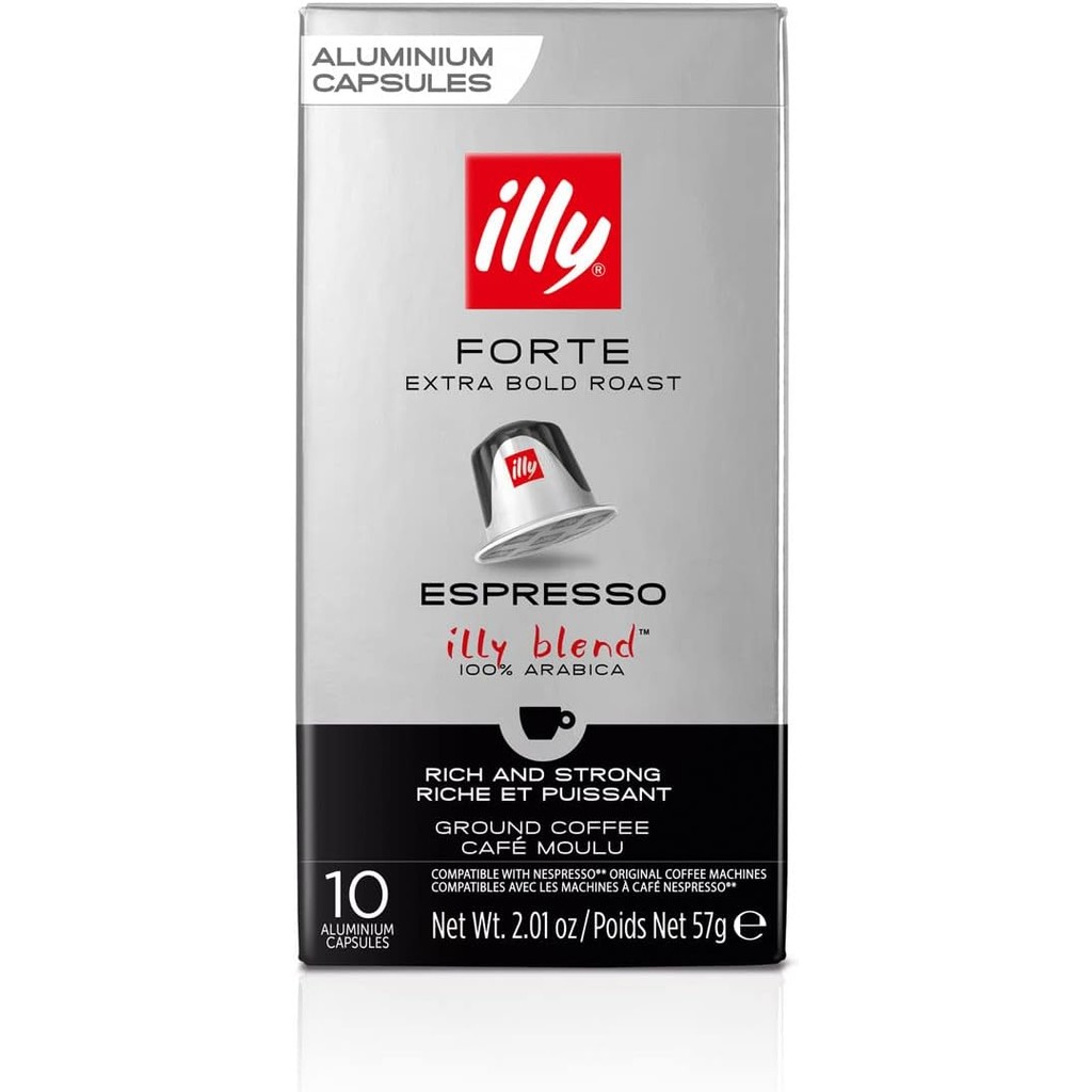 Café Illy Forte Espresso 10 Cápsulas Nespresso | Shopee Brasil