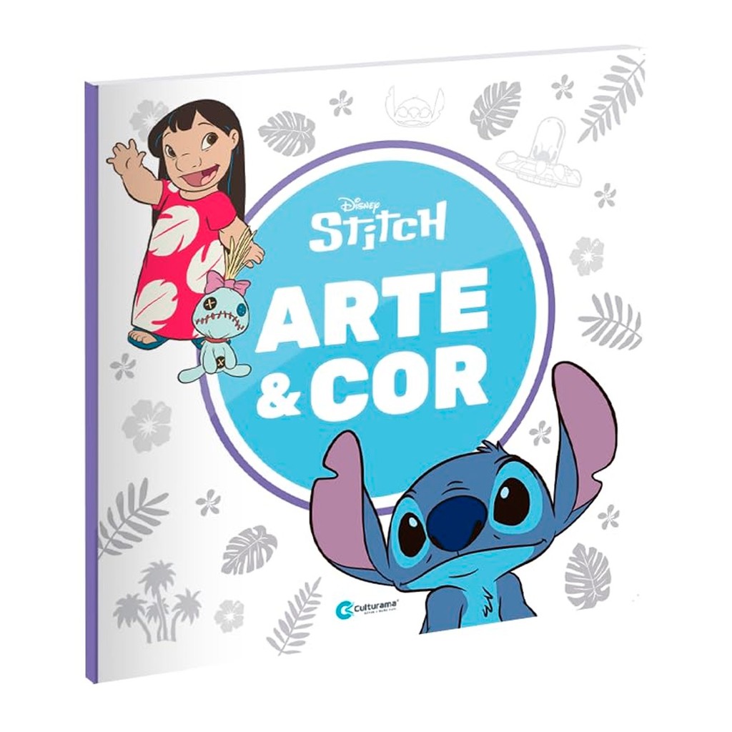 Livro Infantil Colorir Arte E Cor Disney Stitch Culturama | Shopee Brasil