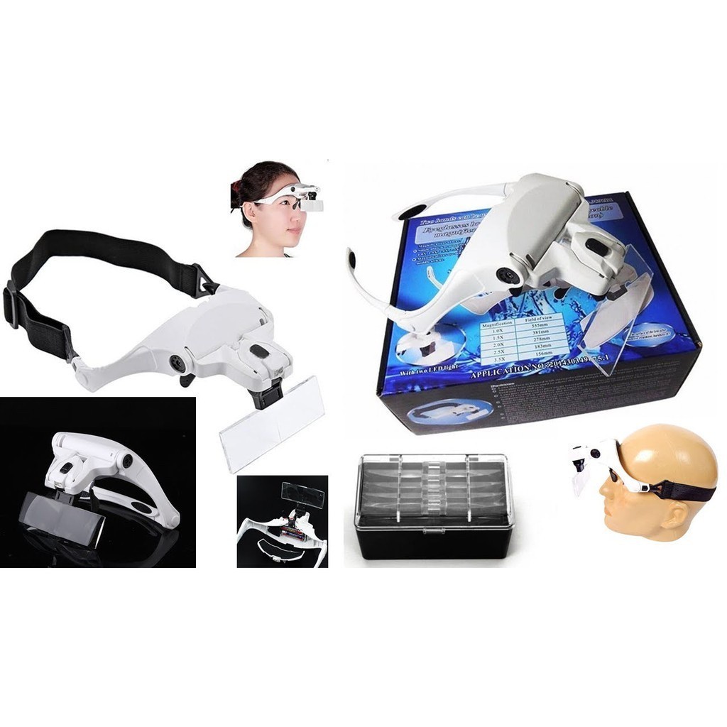 Lupa Profissional Esteticista Óculos Com Lupa Estética Aumento de ...