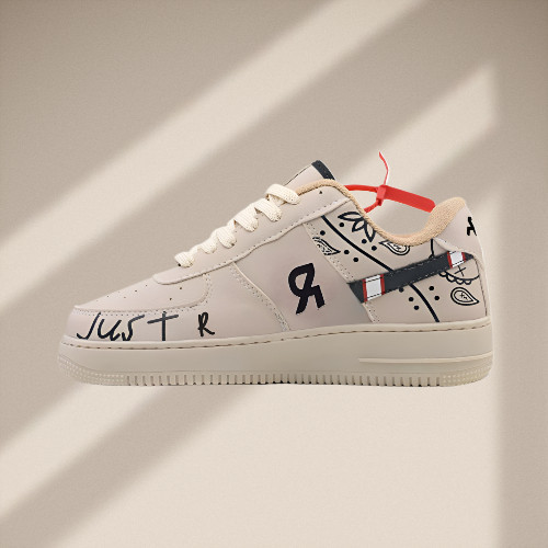 Tênis Feminino/Masculino Adulto Rayra Just do It Bege Lançamento Retro ...