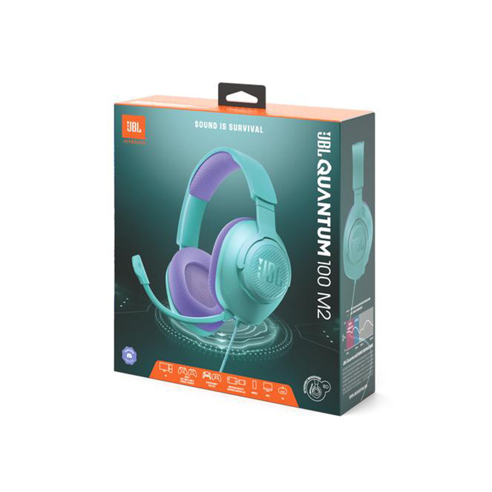 Headset Gamer JBL Quantum 100M2 - Cyan | Shopee Brasil