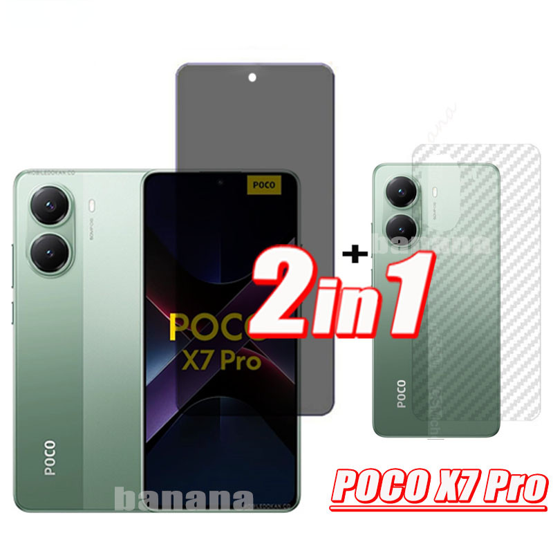 Poco X7 Pro Anti-Espião Protetor De Tela De Vidro Temperado Para X7Pro X6 C75 C65 C61 Pele Filme ...