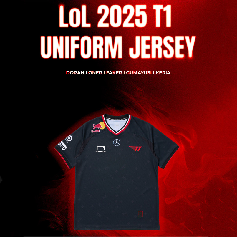 [LoL] Camisa Uniforme 2025 T1 . Mesmas Camisas De " FAKER " Camiseta League of Legends Game T1 E ...