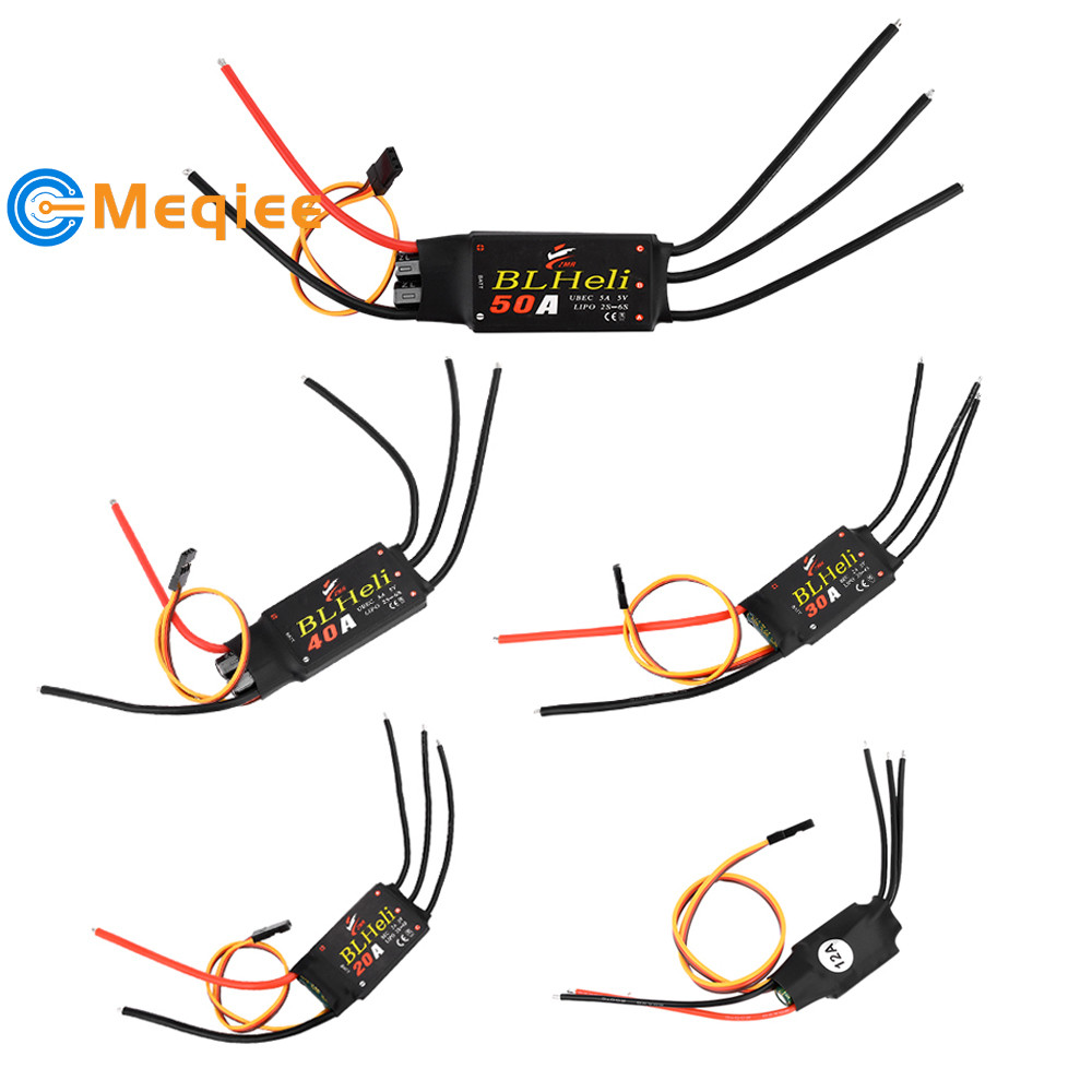 BLHeli Brushless ESC 12A 20A 30A 40A 50A Com UBEC Multi Rotor Quadcopter Para Modelo DIY FPV RC ...