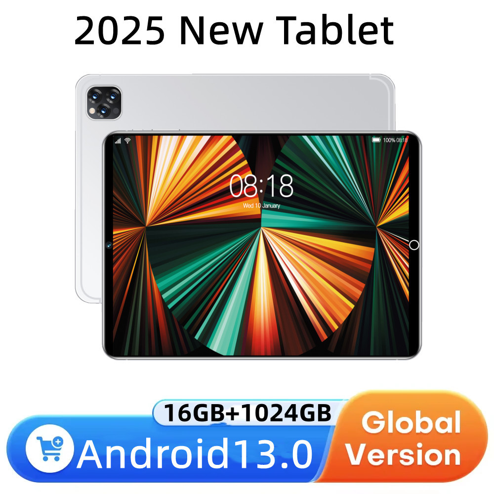 2025 Edição Global Android 13.0 MTK6797 12 Polegadas 16GB + 1TB 8800mAh ...