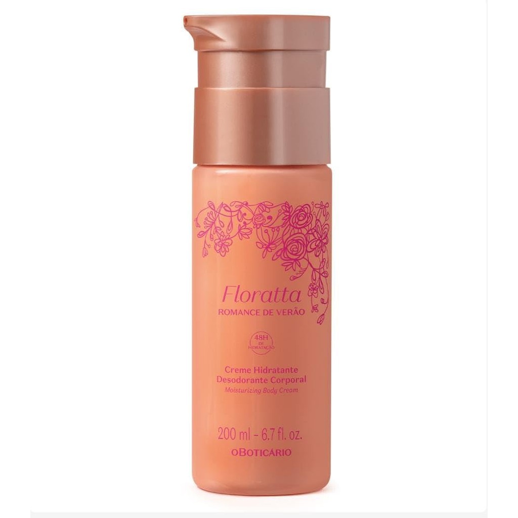 Floratta Romance de Verão Creme Hidratante Corporal 200ml (Notas ...