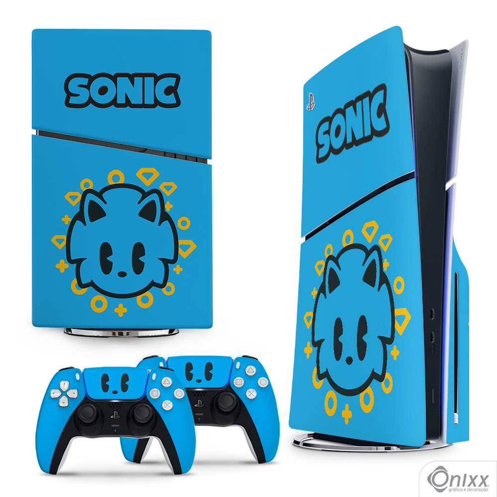 Skin PS5 Slim Adesiva Sonic Minimalist | Shopee Brasil