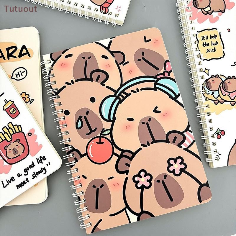 TUTU Dos Desenhos Animados Kawaii Capivara A5 Bobina Caderno Livro De ...