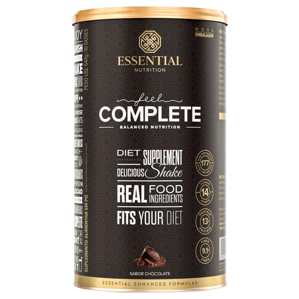 Feel Complete Essential Nutrition Chocolate 547g | Shopee Brasil