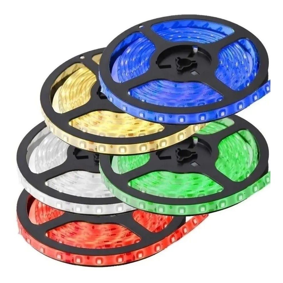 Fita Led 12V 3528 5 Metros 300 Leds Branco Quente Casa Loja | Shopee Brasil