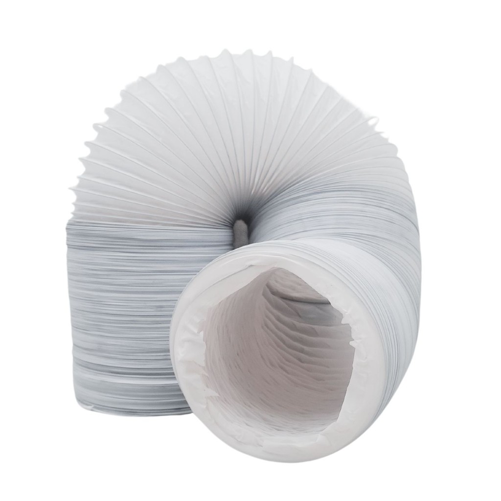 Duto Tubo Pvc Flexível Ar Condicionado Exaustão Ventilação 4 Polegadas ...