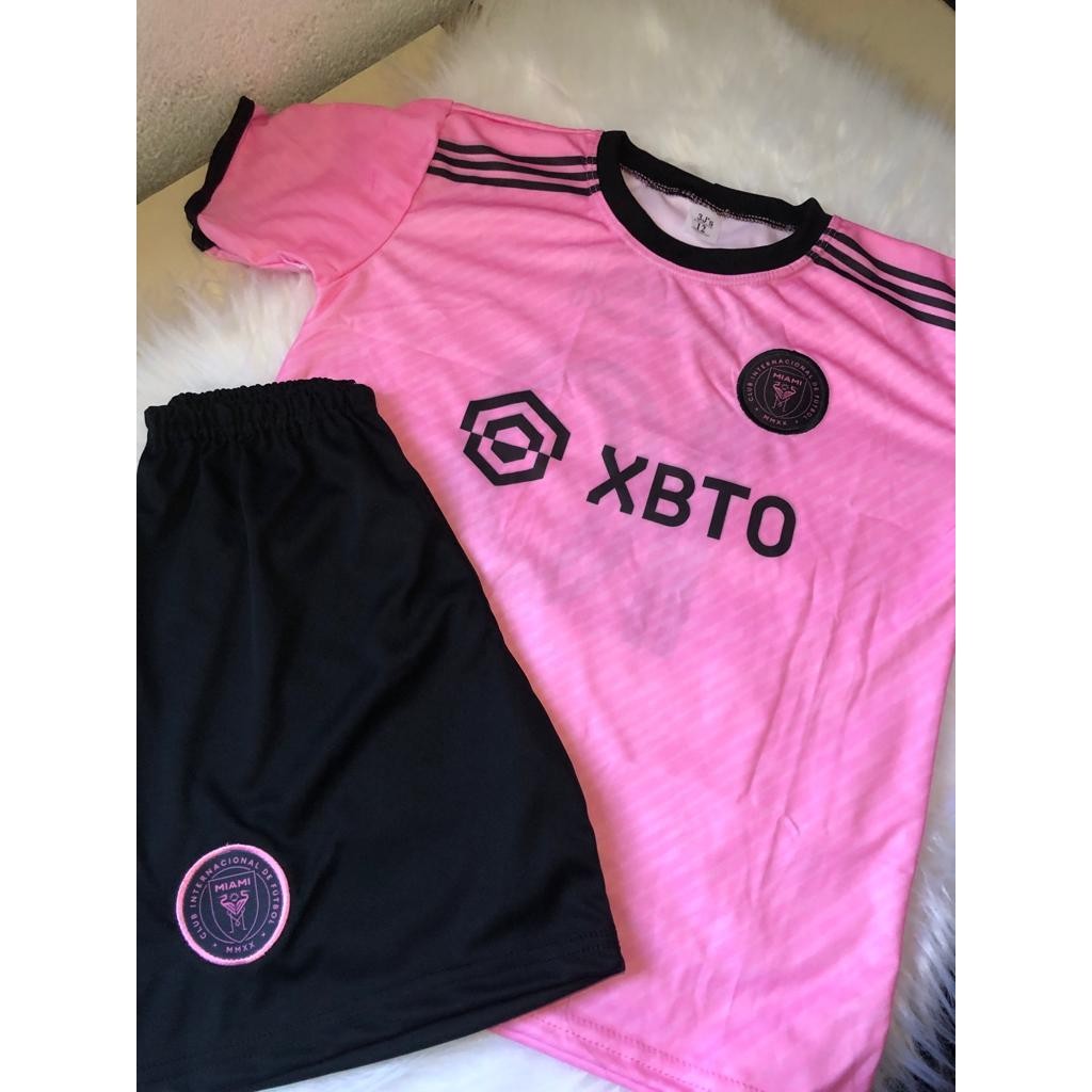 Uniforme de Futebol do Inter de Miami Rosa Modelo 2023 Unissex - Pronta ...