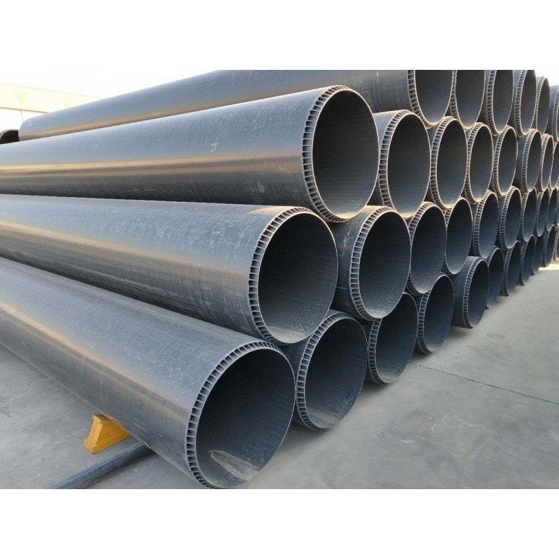 Tubo de PVC Dupla Camada Axial Oco Tubo de Esgoto de Parede Oca de PVC ...