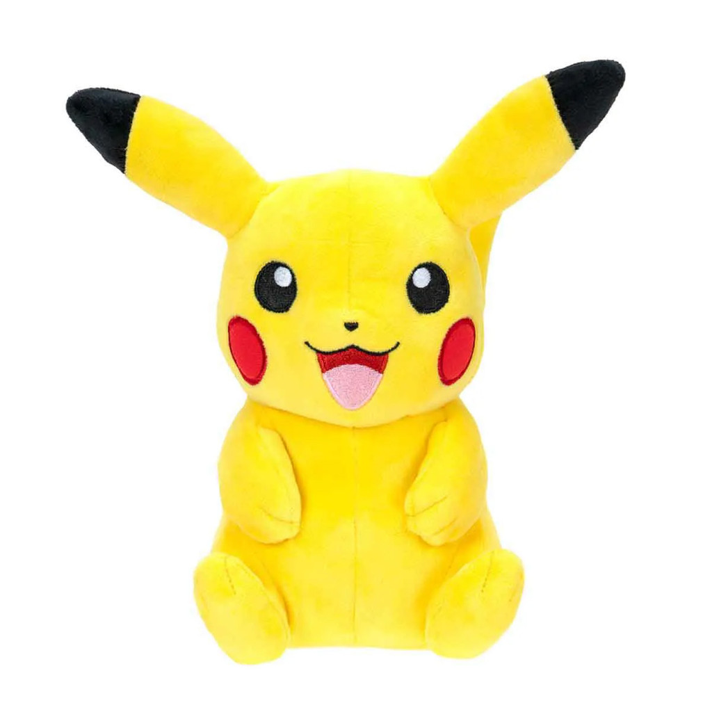 Pelúcia Pokemon Pikachu Sentado 2 Olhos Abertos 20 cm Sunny | Shopee Brasil