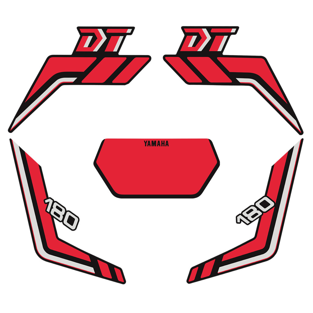 Kit Adesivos Moto Yamaha DT 180 1989 Faixas - Genérico | Shopee Brasil