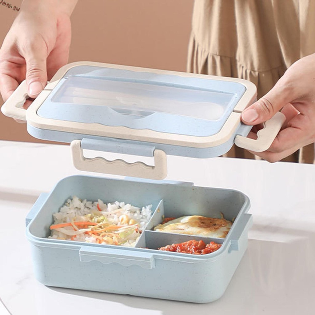 Lancheira De Palha De Trigo Com Alça Design Humanizado Bento Box Para ...