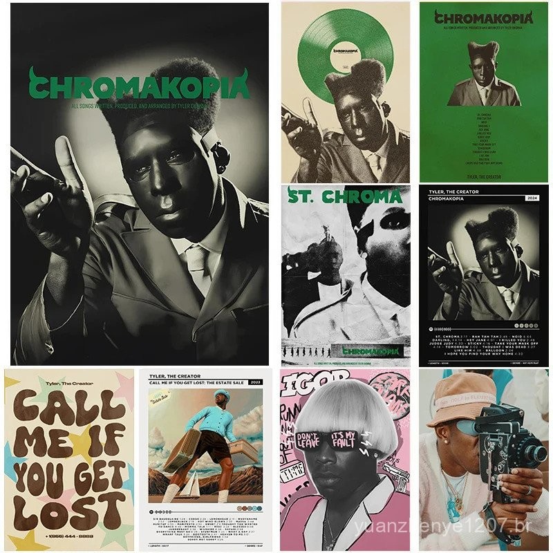 Rapper de Hip Hop Tyler The Creator, Pôster de Álbum de Música Clássica ...
